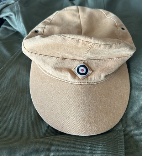 WW2 German Afrika Korps Hat Tan Size 58/U.S. L - XL | eBay