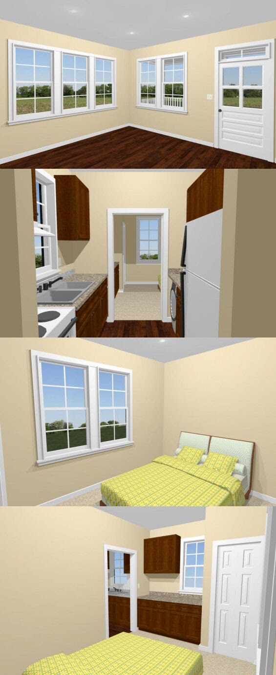 14x30 Tiny House -- 419 sq ft -- PDF FloorPlan -- Model 1B | eBay