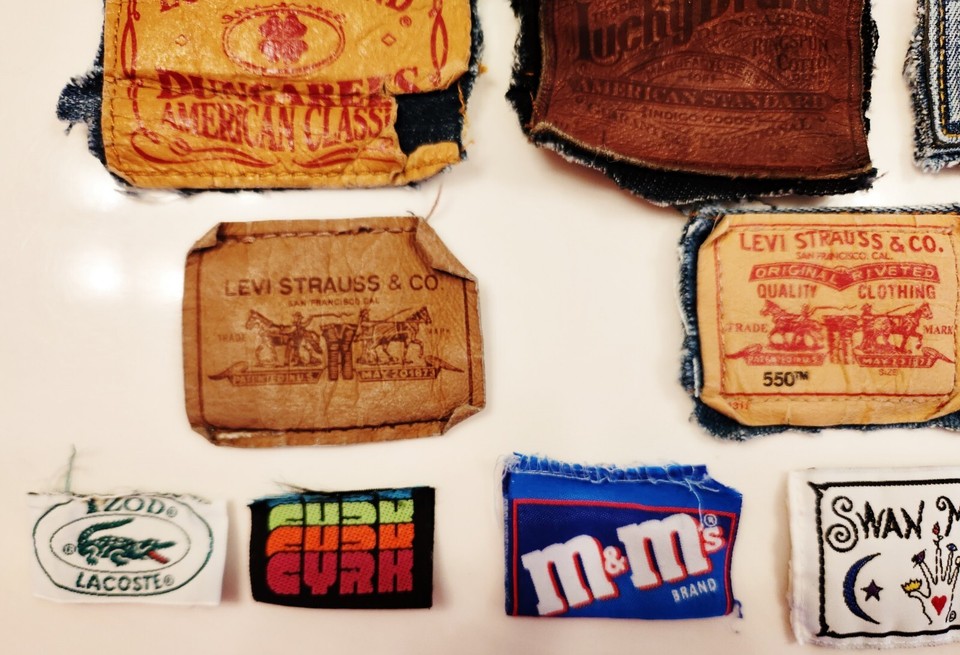 Vintage Clothing Labels: Lacoste, Levis, etc. -Lot of 10 | eBay