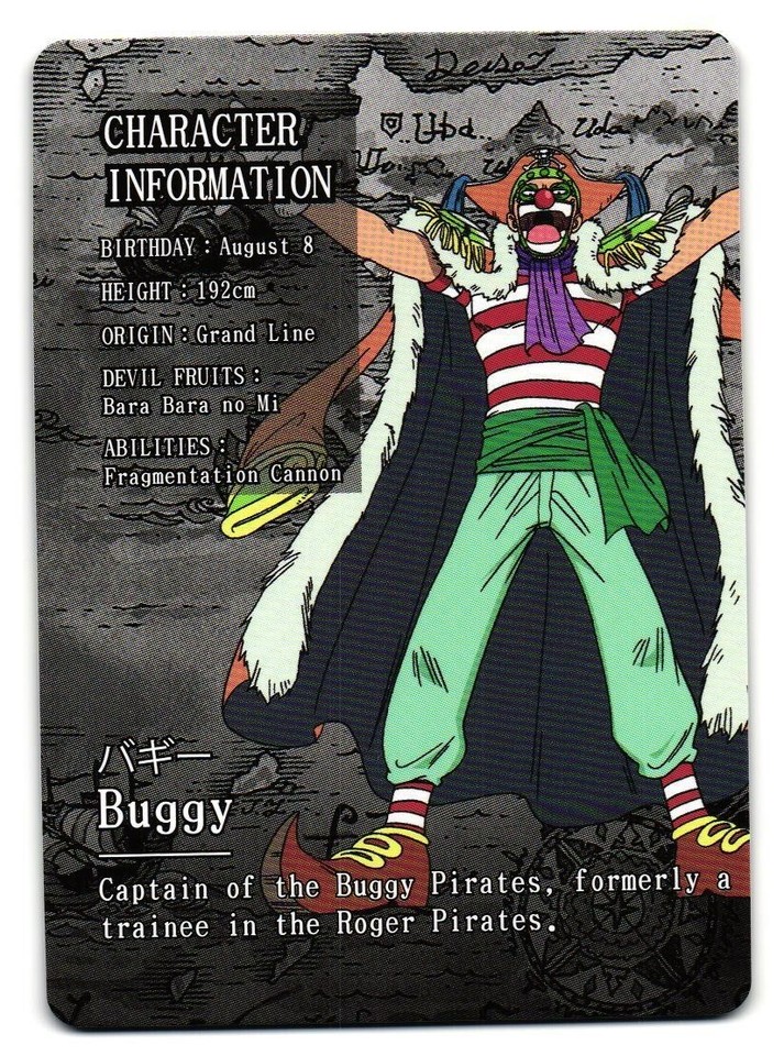 Buggy SR OP-KOA01-037 One Piece Anime TCG CCG Anime Card | eBay