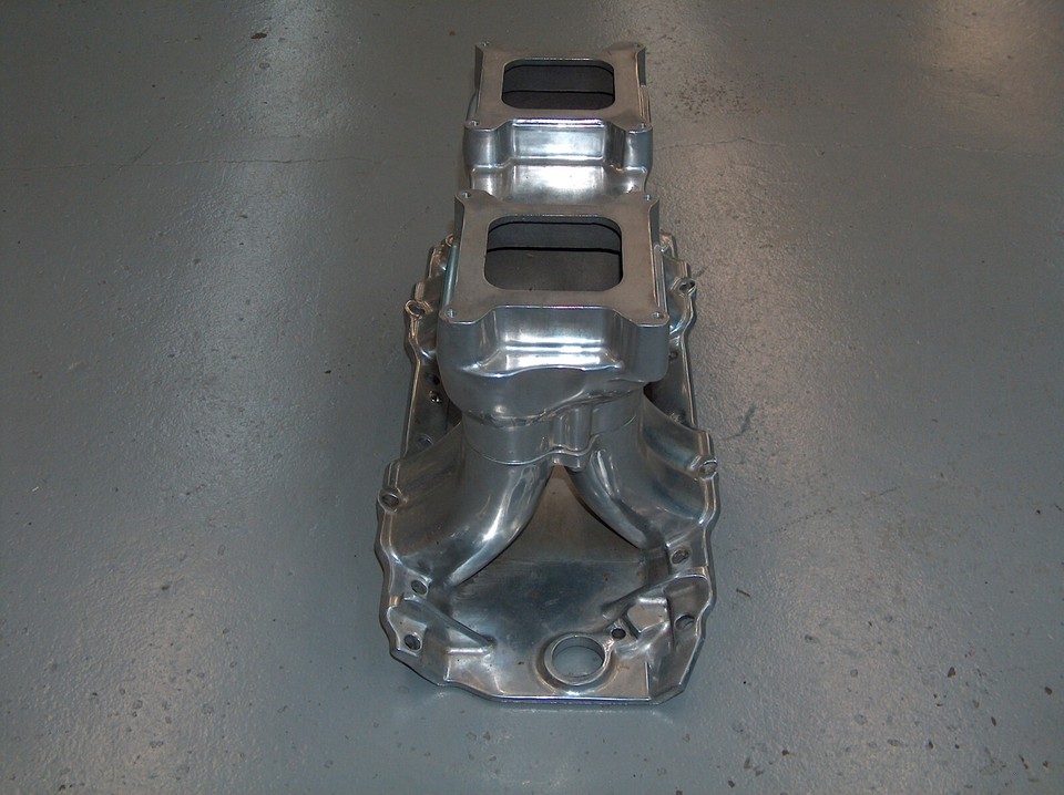 Vintage Edelbrock BB Chevy 2x4 Tunnel Ram Intake Manifold UR2X Chipped ...