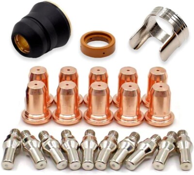 23 Pcs IPT-60 PT-60 IPT-40 PT40 Plasma Cutting Torch Tips Electrode ...