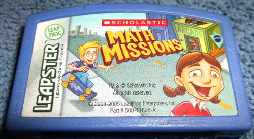 Leapster LeapFrog Scholastic Math Missions Game Cartridge for sale ...