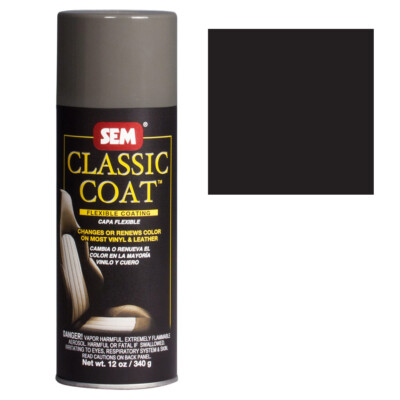 SEM Classic Coat Limo Flat Black Color Aerosol 12 oz. Auto Paint 17503 ...