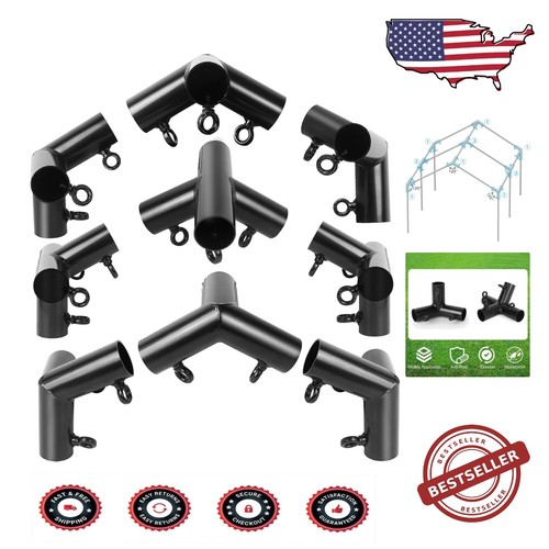 1 3/8'' Corner Canopy Bracket Set - Versatile Frame Connectors for Outdoor Use | eBay