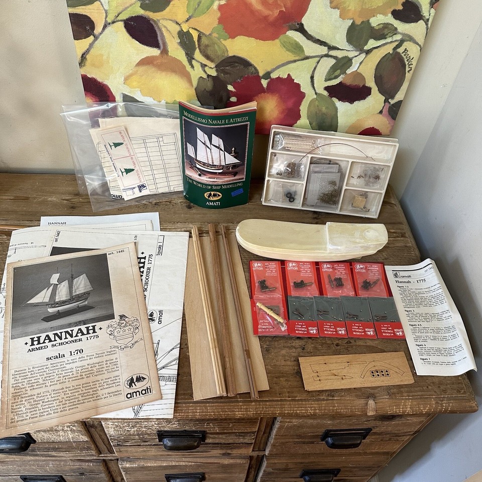 Amati Hannah Armed Schooner Of The American Revolution Model Kit # 1442 ...