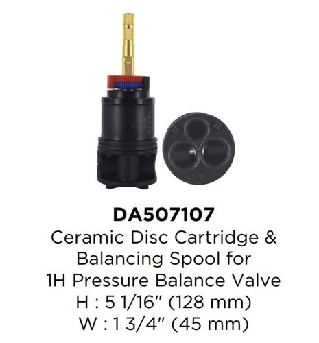 Danze DA507107 Ceramic Disc Cartridge and Balancing Spool for Pressure ...