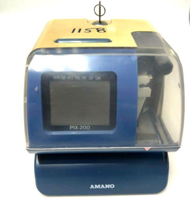 AMANO PIX-200 TIME CLOCK | eBay
