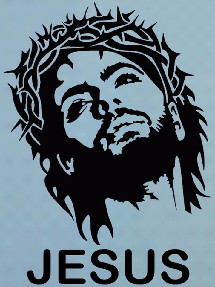 JESUS Picture Wall Art vinyl Decals Car Window Jesus Christ God Bible ...