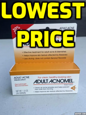 Adult Acnomel Tinted Cream Acne Medication 1.30 Oz 36 G BRAND NEW ...