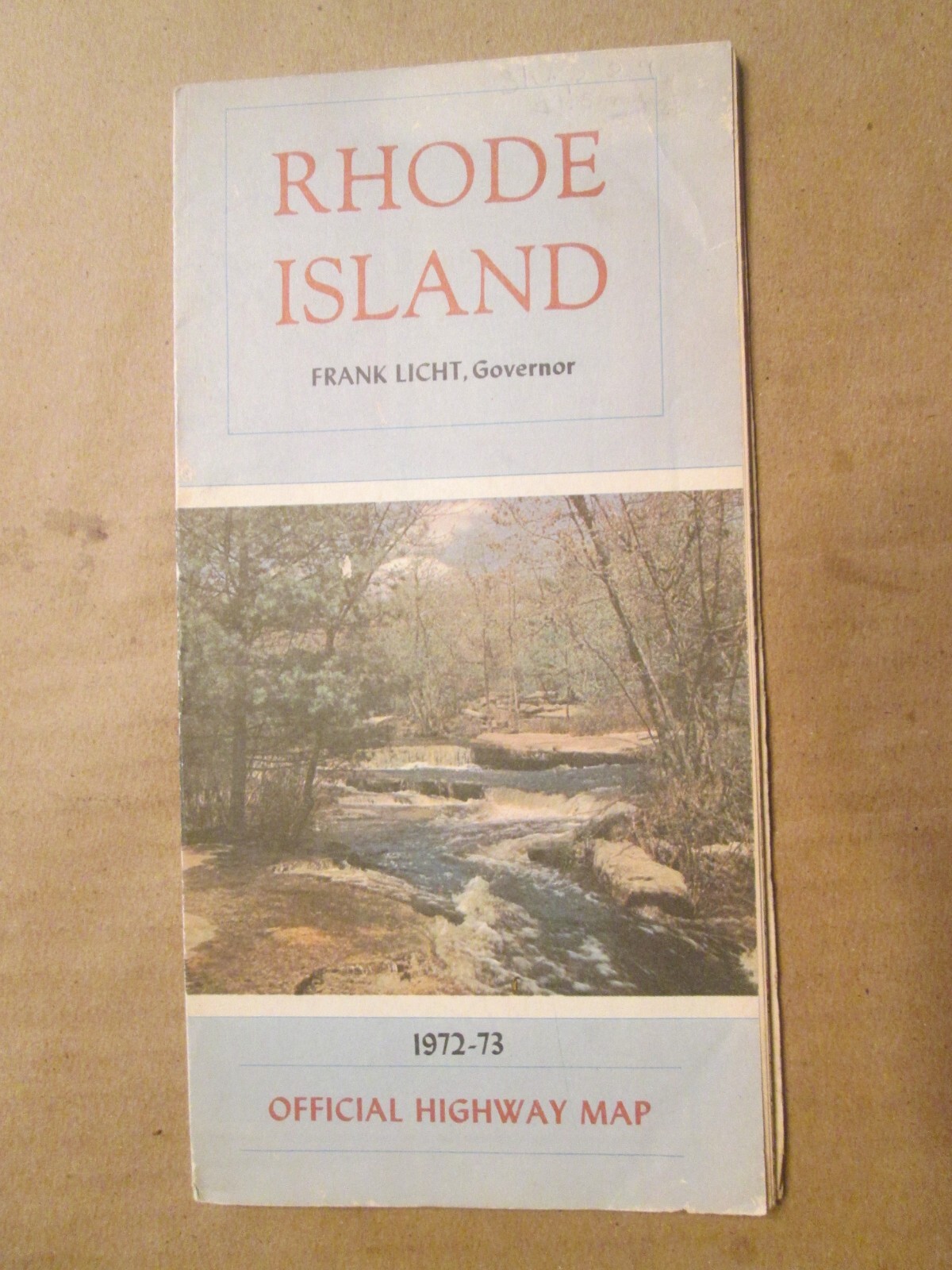 Official State Highway Road Map of Rhode Island 1972-1973 | eBay