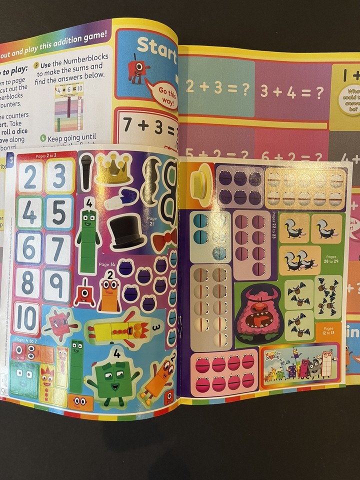 CBEEBIES NUMBER BLOCKS MAGAZINE #46 With Number Magic Set Incluided ...