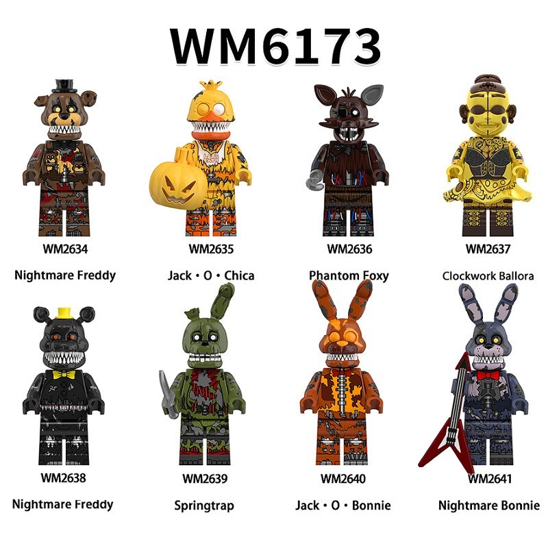 Custom Lego FNAF Five Nights at Freddie's Video Game Hero 8 X Mini ...