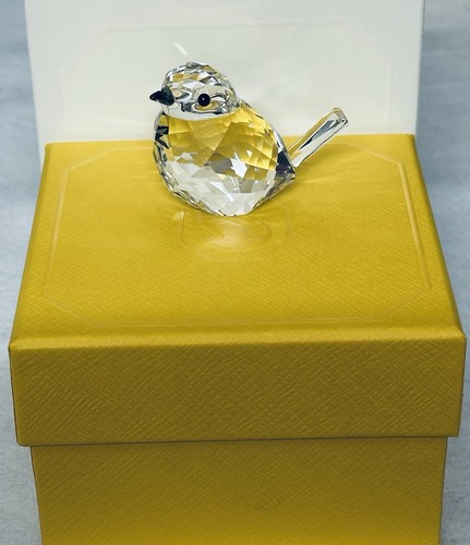 NIB 100% Authentic Swarovski Feathered Beauties Wren Crystal Figurine ...