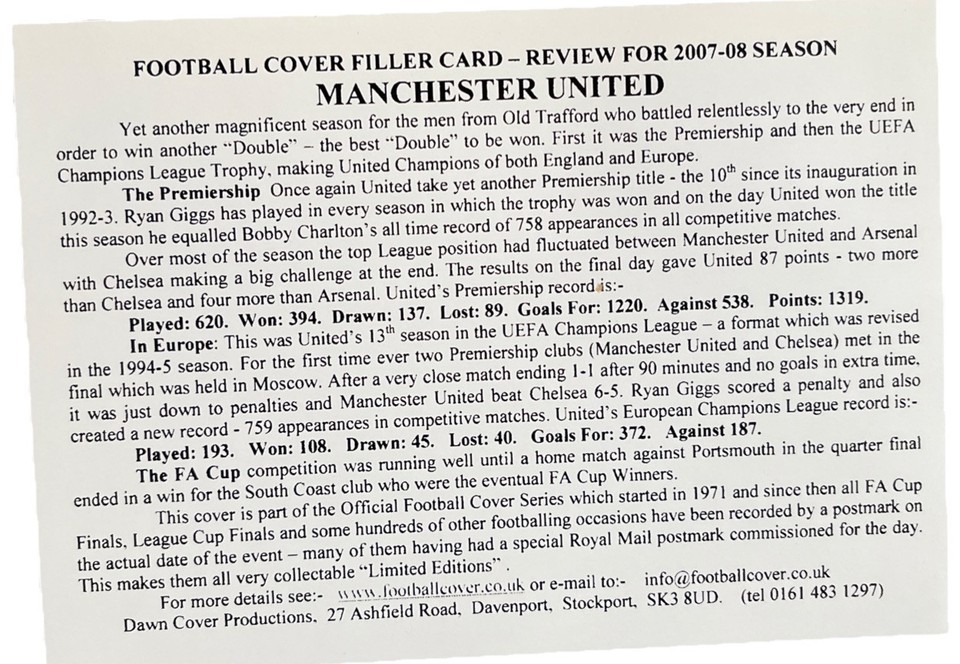 Manchester United v Barcelona Champions Lge 29 April 2008 Dawn First ...