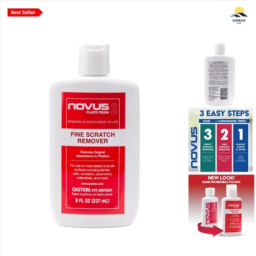 Plastic Polish Fine Scratch Remover 8oz for Auto Boat and Plastic ...