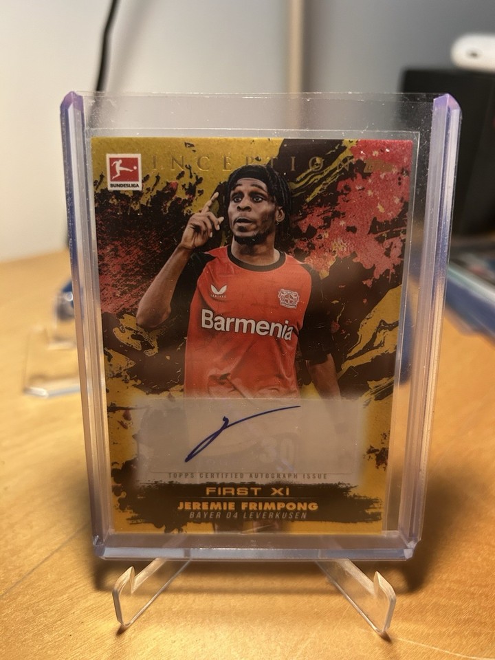 Topps Inception 1 Of 1 Gold Frimpong Autograph Leverkusen, Liverpool 1/ ...