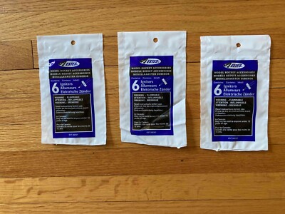 Estes model rocket Igniters. 6 Igniters per package. 3 packages up for ...