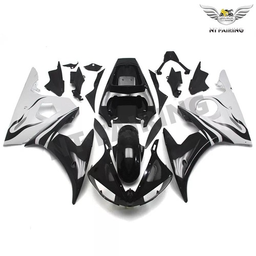 PL White Black Fairing Bodywork for Yamaha 2003-2005 YZF R6 & 06-09 R6S ...