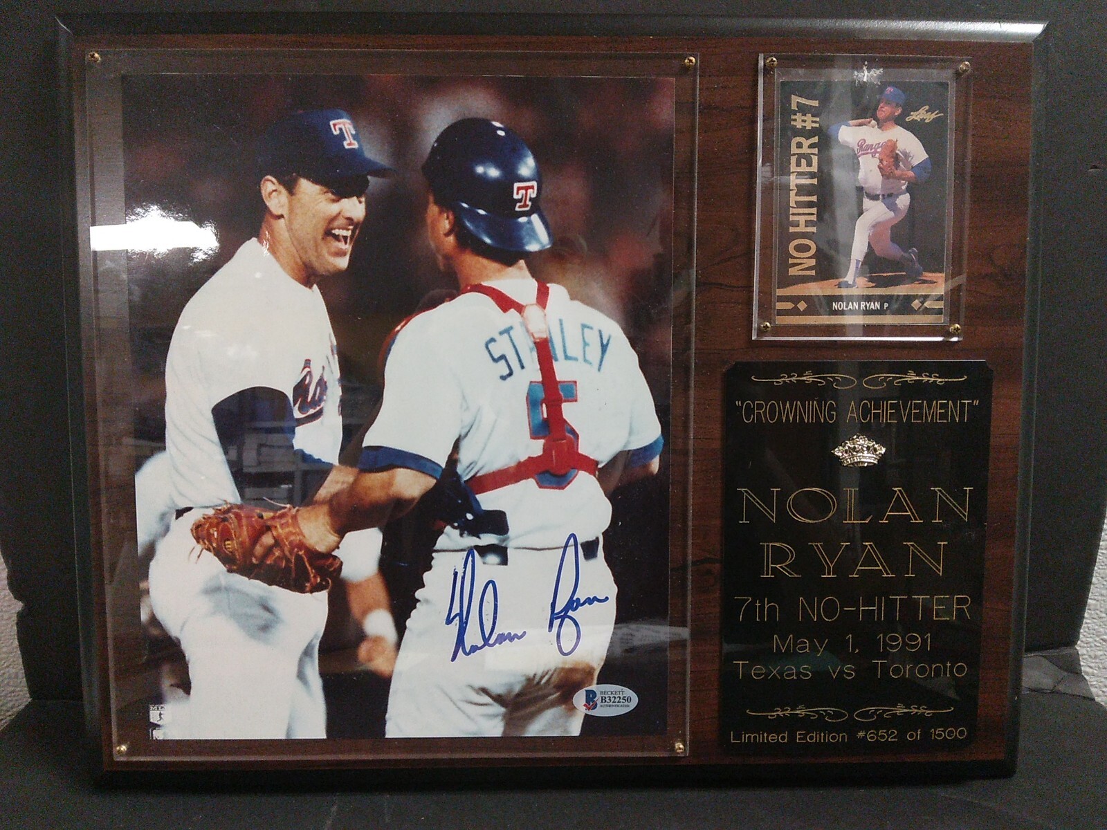 Nolan Ryan Autographed Memorabilia | Signed Photo, Jersey, Collectibles ...