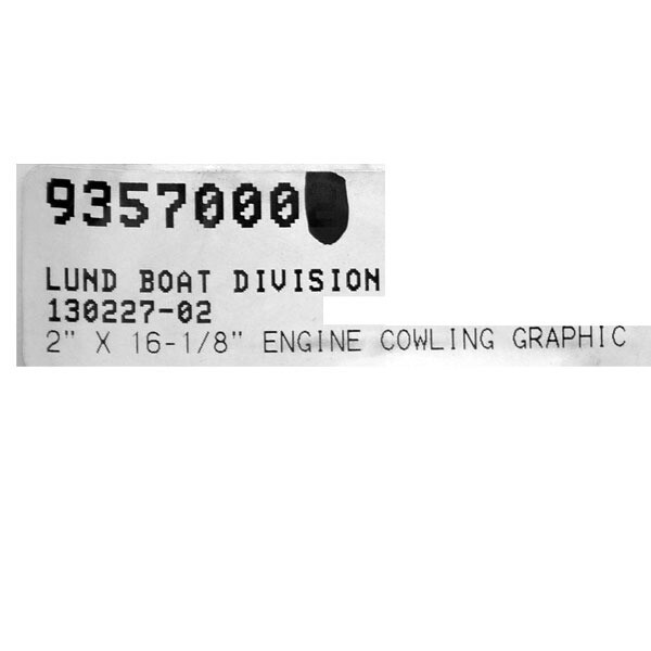 Lund Boat Cowling Decal Set 93570001 | Red / Champagne 16 1/8 x 2 Inch ...