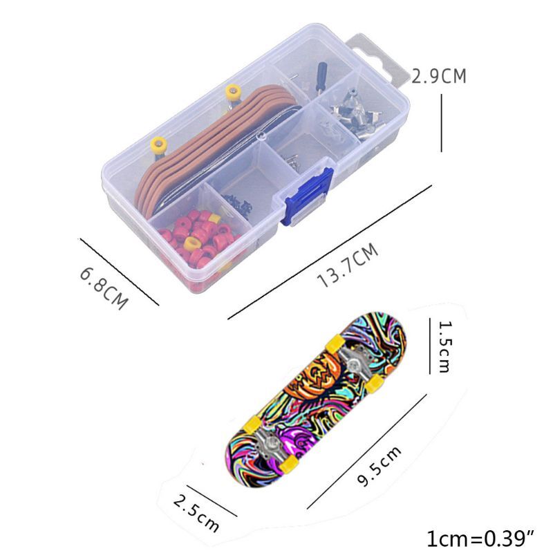 Professional Mini Skateboard Fingerboard Kit with Box 5 Packs Mini ...