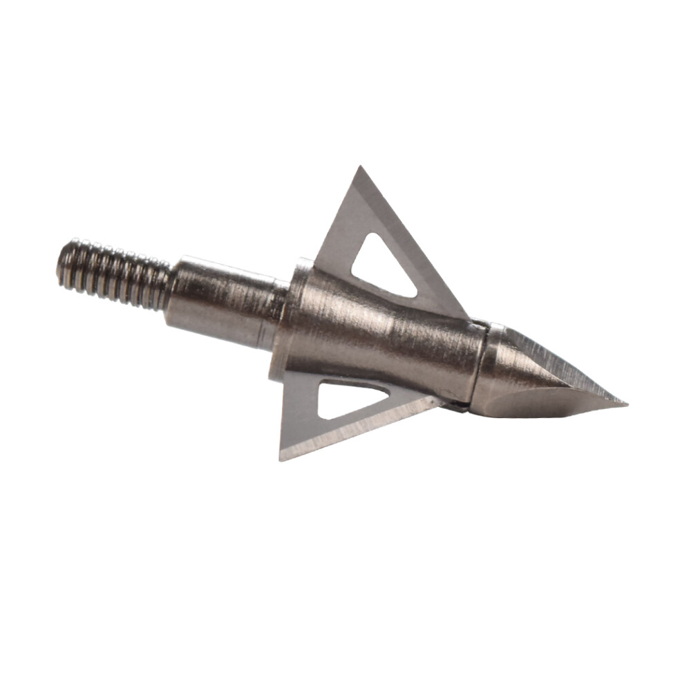 12Pcs Archery Broadheads 100/125Gr 3-blade Hunting Arrow Heads Screw ...