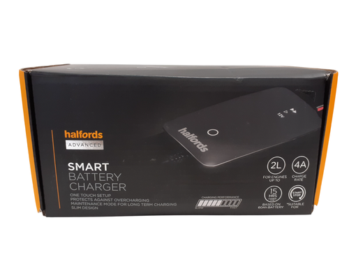 Halfords Advanced Smart Battery Charger 12V 4A For Car & Motorcycle NEW ...
