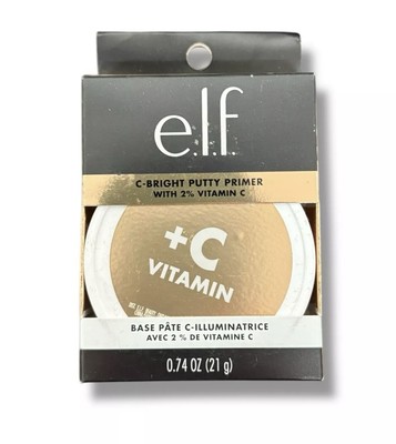 e.l.f. C-Brightening Putty Primer, With 2% Vitamin C Universal Sheer ...