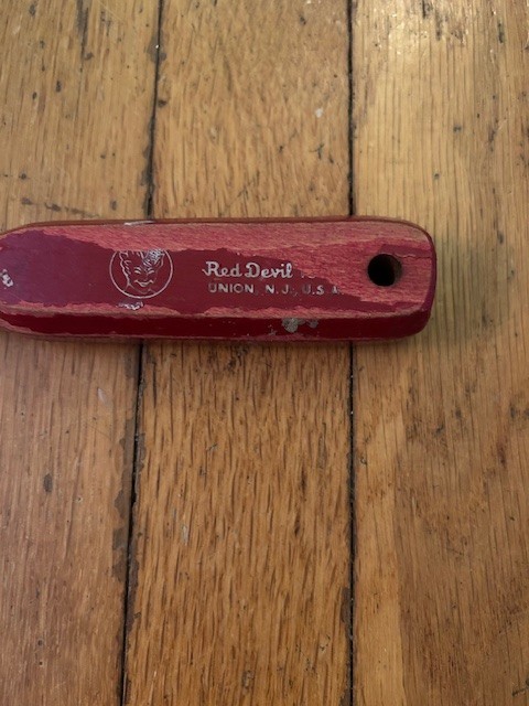Vintage Red Handled Red Devil Union NJ Deglazing Tool Serrated Blade | eBay