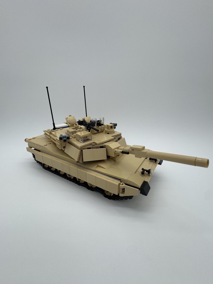 Brickmania TAN M1A2 Abrams Main Battle Tank BUILT OUT OF REAL LEGO ...