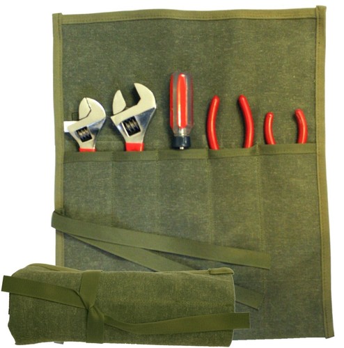 5 Pocket Nylon Tool Roll Wrap by Paktek ToolPak NSN#5140-01-167-1541 ...