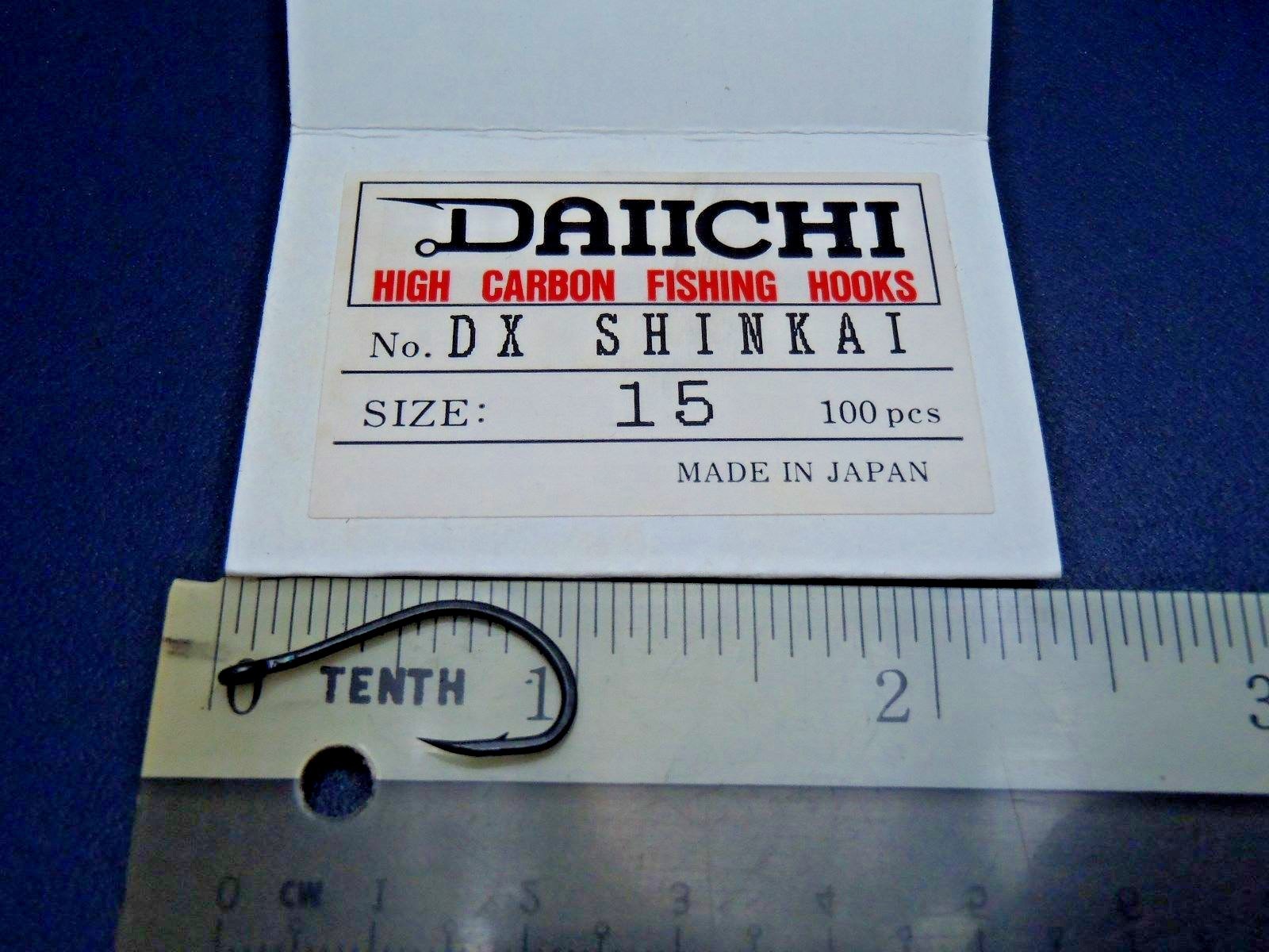 100pcs Daiichi DX Shinkai High Carbon Bait Circle Hooks Fishing Choose Your Size | eBay