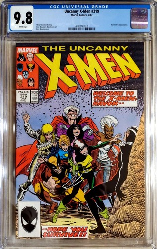 The Uncanny X-Men 219 CGC 9.8 Marauders Appearance Marvel Comics 1987 ...