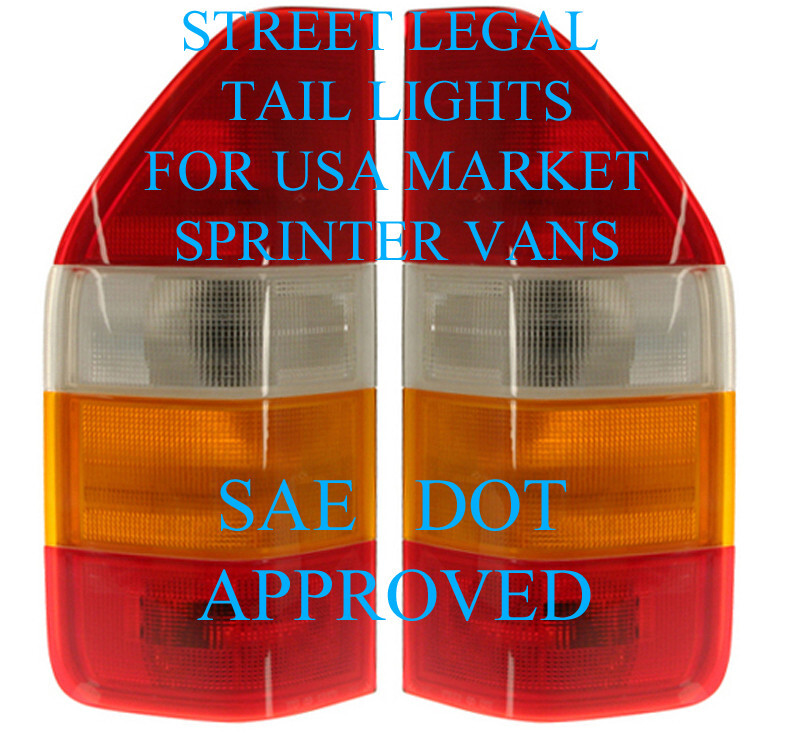 1995-2006 DODGE MERCEDES Sprinter Rear Lamp Tail Light PAIR LH AND RH ...