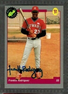 1991 Classic Frankie Rodriguez Howard Baseball Card Signed Autograph ...