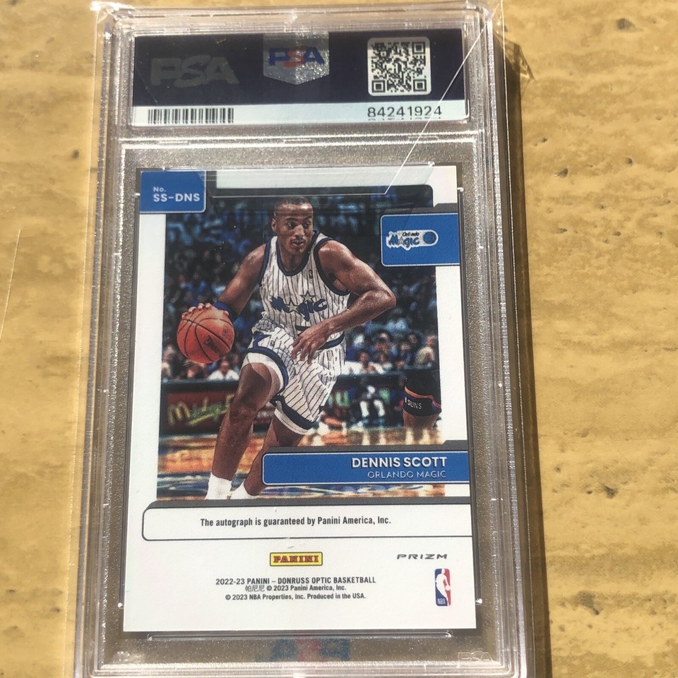 🔥2022 Donruss Optic Dennis Scott Signature Series-Green Auto Magic PSA ...