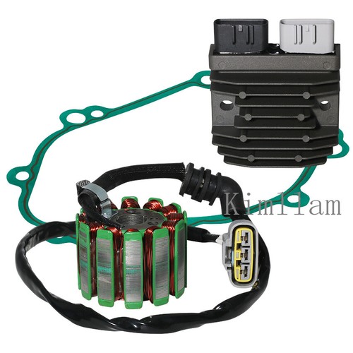 Magneto Coil Stator+Voltage Rectifier+Gasket Assy for Yamaha YZF R1 04 ...