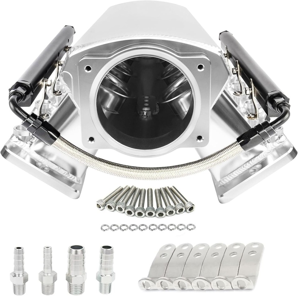 LS Intake Manifold with Fuel Rails GM LS1 LS2 LS6 Cathedral Ports ...