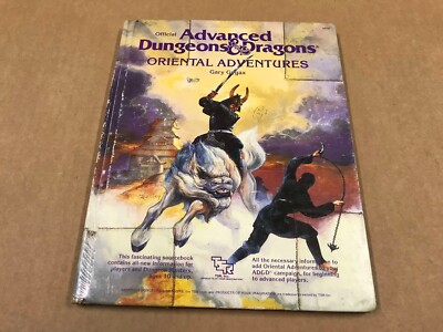 1985 Advanced Dungeons & Dragons Oriental Adventures- Gary Gygax ...