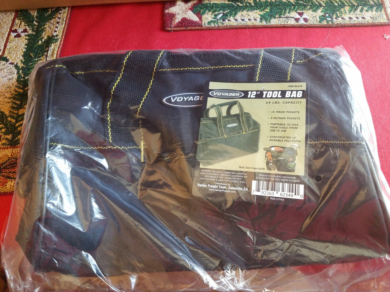 Voyager 12 Inch Tool Bag 21 Pockets 24 LB Capacity Portable Durable ...