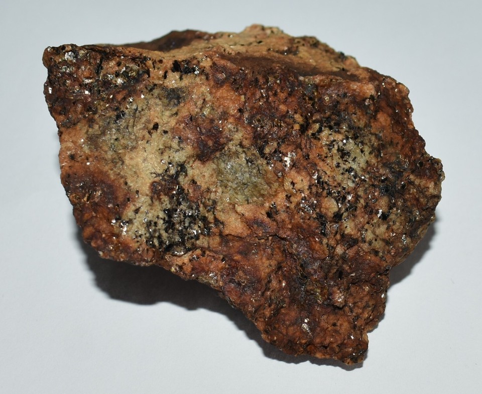 Copper Metal Ore w Black Crystals 1800s Ore Knob Copper Mine North ...