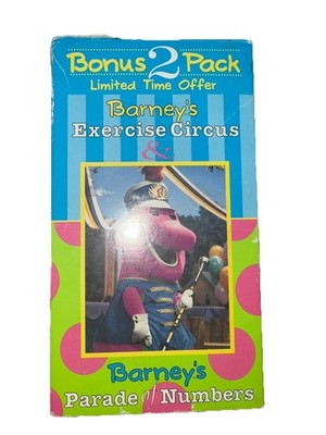 Barney’s Exercise Circus VHS 1996 Video Tape Sing Along Songs Parade Of ...