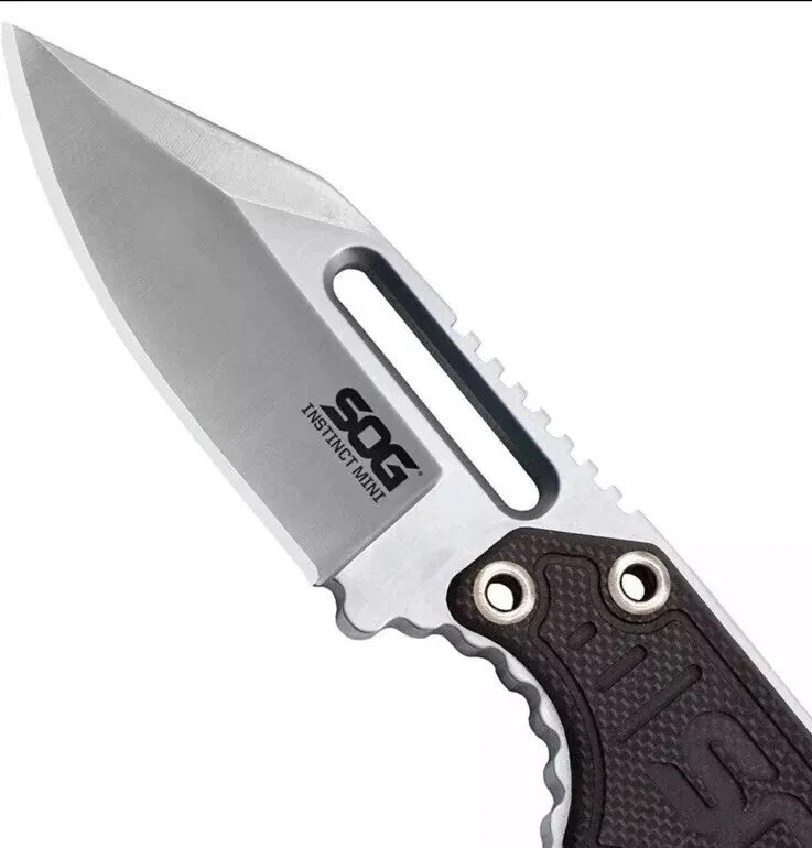 2.3 Inch SOG Fixed Blade Knife - Instinct Compact Neck & Boot Knife ...