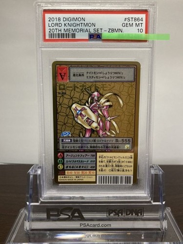 Psa10 Digimon Card Rhodonite Mon Gold Etching Old Game Collectible | eBay