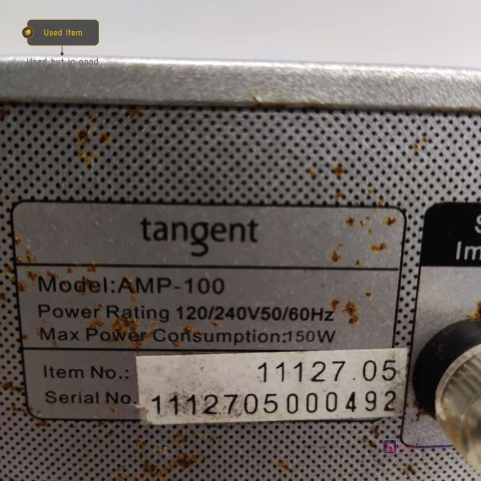 TANGENT AMP-100 STEREO INTEGRATED AMPLIFIER AMP HI-FI COMPACT UNIT NO ...