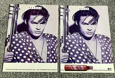 Rare Vintage 1991 Magazine Advert Picture Wella ShockWaves Mousse Ad 90 ...