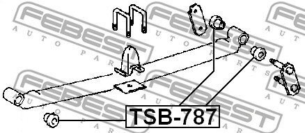 Bush, leaf spring for TOYOTA:DYNA Bus,COASTER Bus,QUICK DELIVERY 90385 ...