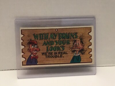 VINTAGE TOPPS WACKY PLAKS KOOKIE 5 CARD SET Novelty Postcards MAD ...