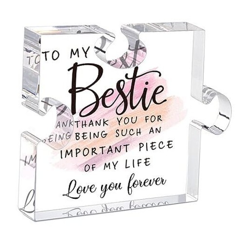 Bestie Gifts for Women Friendship - 0.6" Thickness Acrylic Bestie ...